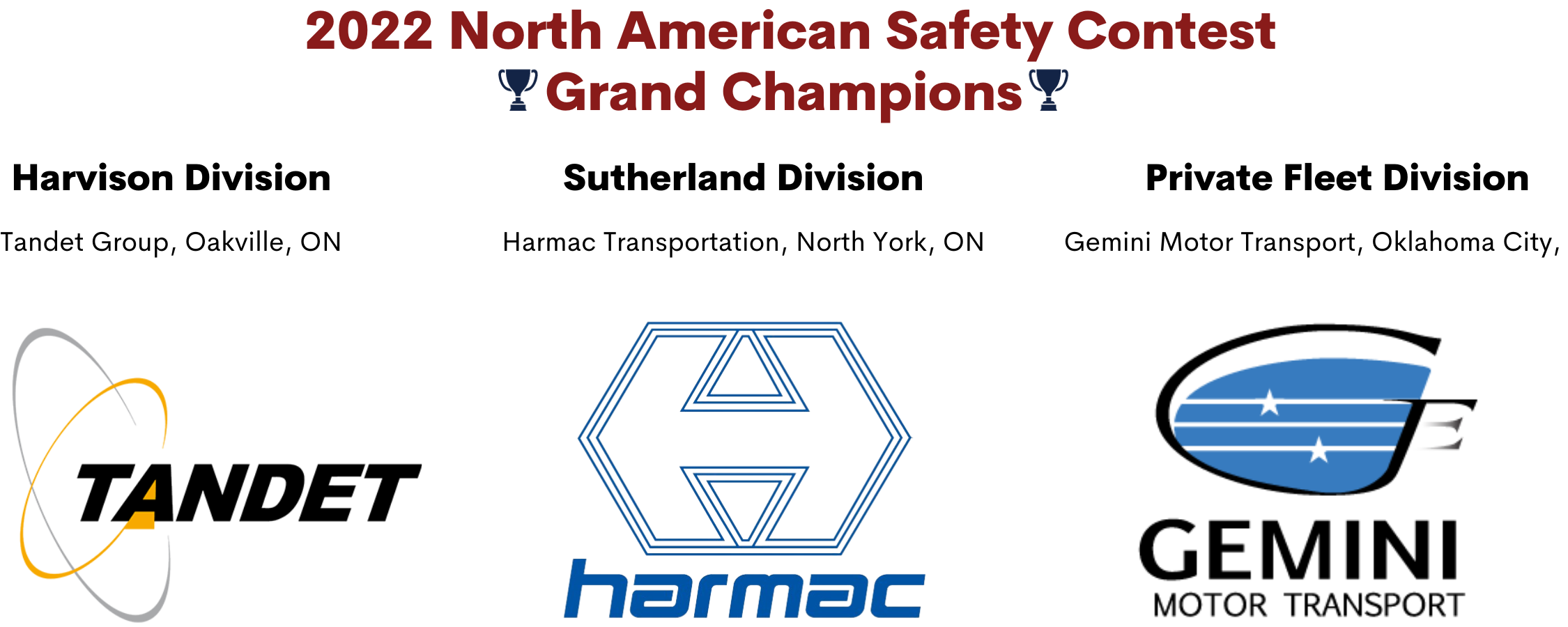 North American Safety Contest
